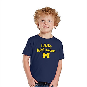 UGP Campus Apparel TS1224 - Michigan Wolverines Little Wolverine Toddler T Shirt - 4T - Navy