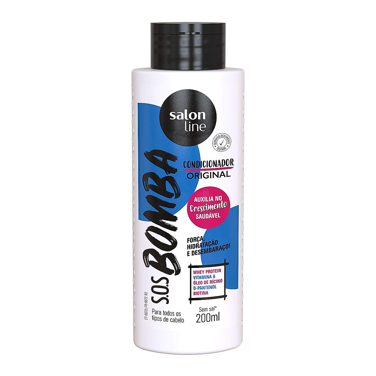 Salon Line - Linha SOS Bomba (Original) - Condicionador 200 Ml Treatment (SOS Bomb Original) Collection - Conditioner 6.76 Fl Oz