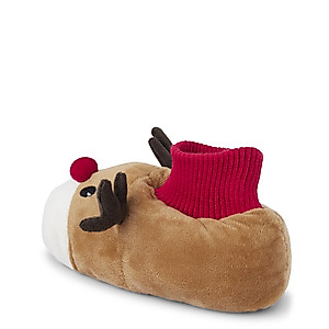 Gymboree,and Toddler Slip Resistant Home Slipper,Christmas Reindeer,2-3 Youth