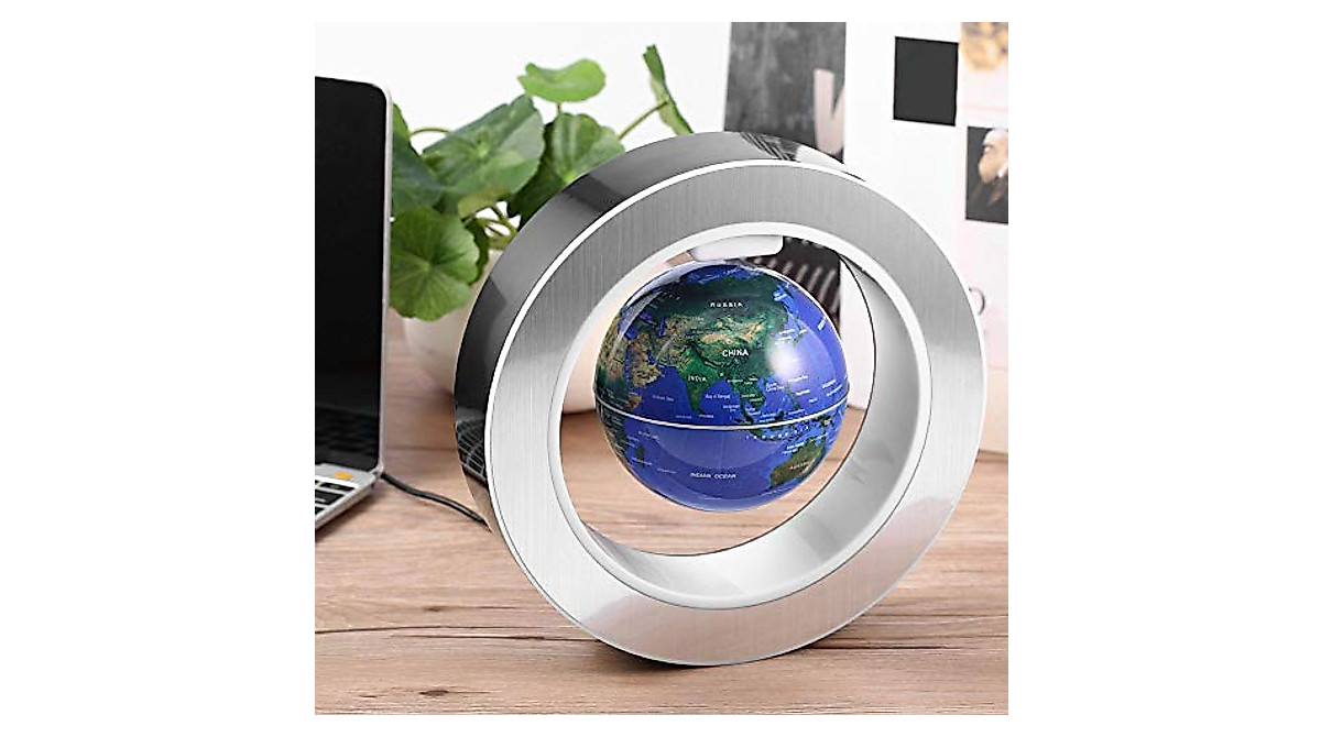 FUGEST Magnetic Levitation Globe - Floating World Map