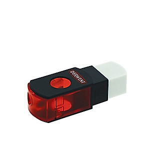 Derwent Pencil Sharpener with Eraser, Dual 2 in 1 (2302376)