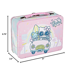 The Tin Box Company Hello Kitty XL Tin Lunchbox with Window , Pink