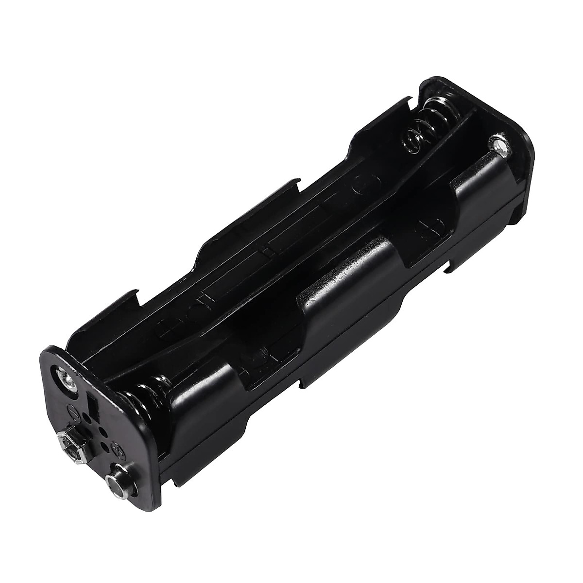 3pcs 8 AA Battery Holder 12v AA Battery Holder 8 X AA Battery Holder with Wires and I-Type 9V Battery Clip Connector Two Layers Battery Case Long Strip Type