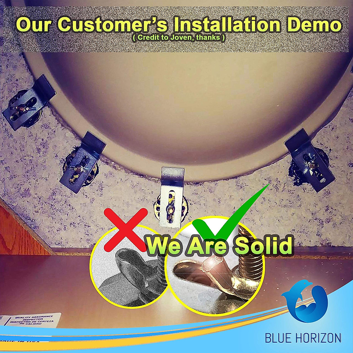 Undermount Sink Bracket Clip, Universal Heavy Duty Epoxy Undermounting ...