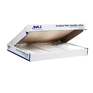 JMU Dental Tray Covers, Disposable Clear Plastic Sleeve, Midwest Size E 11.6" x 16", Box of 500