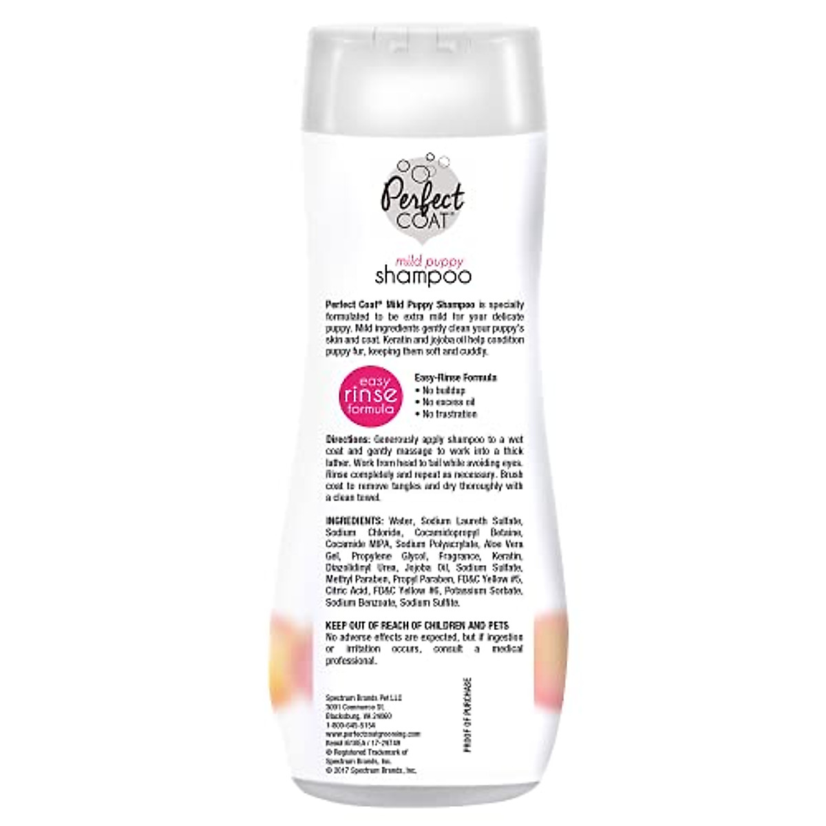 Perfect Coat Puppy Shampoo, Baby Powder Scent, 16-Ounce