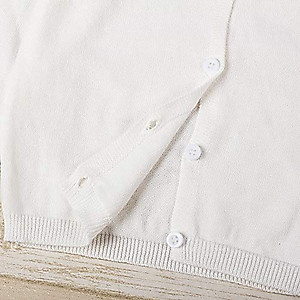 COTTON FAIRY Baby Girl Knitted Cardigan Sweater White 24 Months