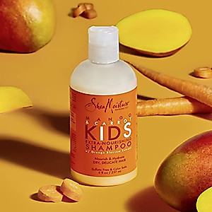 SheaMoisture Extra-Nourishing Shampoo hair care for Kids Mango Carrot with Shea Butter 8 oz