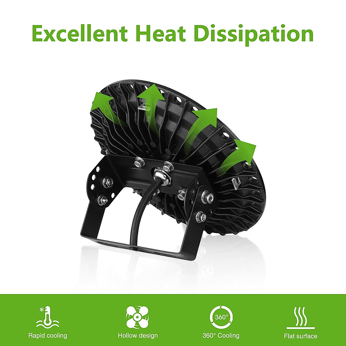 100W UFO LED High Bay Light, 10000 LM Factory Warehouse Industrial Lighting, 6000-6500K Shop Warehouse LED Lights, IP54 Waterproof, Commercial LED Bay Lighting for Garage Factory Workshop Gym（5 Pack）