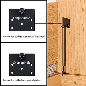 QWENETO Murphy Bed Kit, Murphy Bed Queen Size Hardware Kit, Heavy Duty Vertical Wall Mount, Adjustable DIY Folding Cabinet Wall Bed Frame for Guestroom Easy to Build