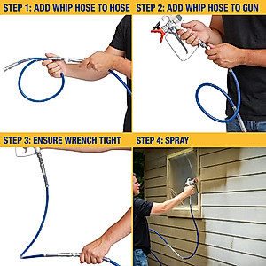 Graco Magnum Paint Sprayer Tip Extension and Hose Whip