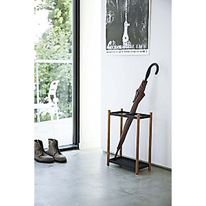 YAMAZAKI home Plain Umbrella Stand Black,