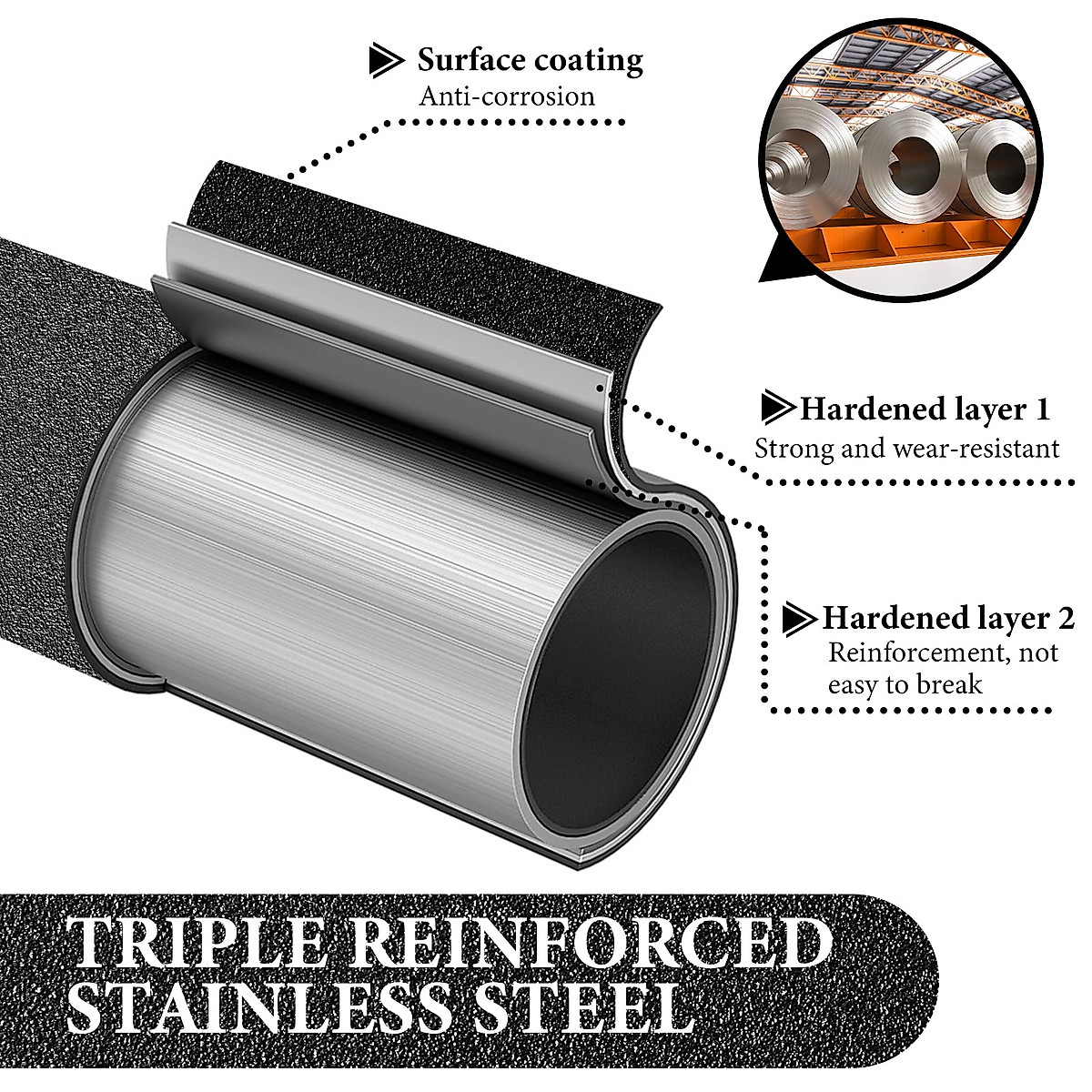 Floor Scraper Long Handle, Heavy duty floor scraper tool 16-63" made of stainless steel stronger with 5PCS extra 4Inch razor blade scraper tool is oil stains rust removal wallpaper cleaning tools.