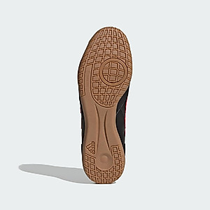 adidas Men's Super Sala 2 Sneaker, Core Black/Bold Orange/Gum, 10.5