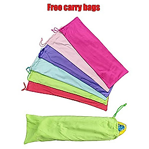 Winged Sirenny Belly Dance Silk Fan Veils Adjustable Pairs, 70"(180 cm) Worship Praise Flags Streamers(white)