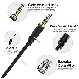 Replacement Astro A10 A40 Cable Cord with Mute Function, Also Working for Astro A10/A40 Gaming Headsets Xbox One Ps4 Controller Headphone Aux Cable 3.5mm Audio Extension Cable 6.5ft