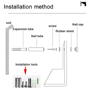 2 Pack Wall Mounted Acrylic Shelves, Floating Acrylic Magazine Storage Shelves, for Office Waiting Room Home Display Bookshelf(40cm+60cm, Orange)