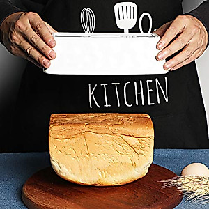 HAOTOP Ceramics Nonstick Baking Bread Loaf Pan, 8.5 x 4.6 Inch (White)