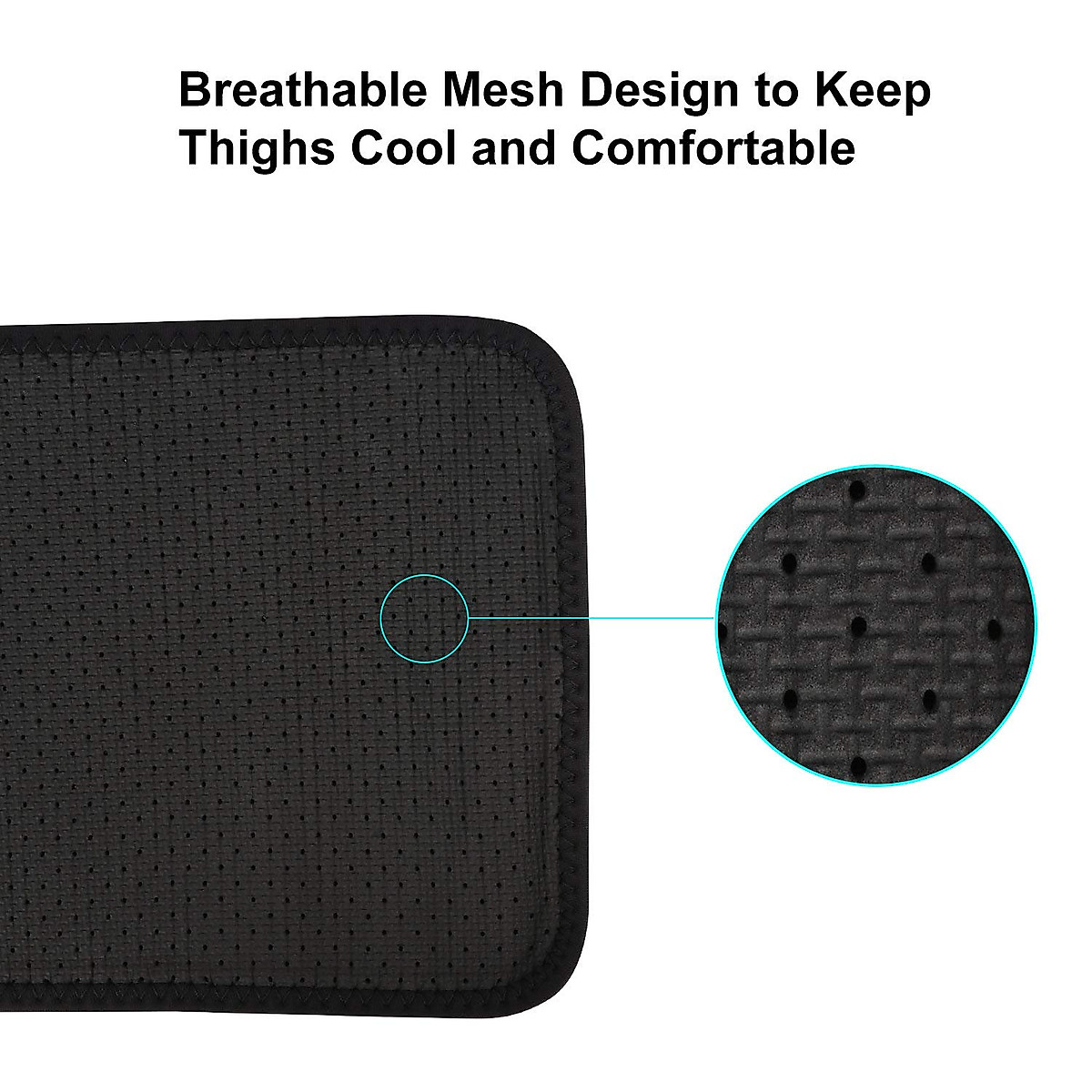 supregear Thigh Brace Support, Adjustable Hamstring Quad Wrap, Neoprene Thigh Compression Sleeve for Pulled Groin Muscle, Sprains, Quadricep, Tendinitis and Injury Strain Recovery, Women Men, Black