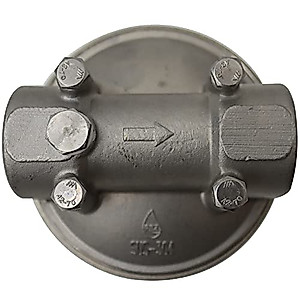 INTBUYING Heavy Duty Water Filter Shell Housing Whole House Water Purification of 304 Stainless Steel -10 inch Filter 1 inch NPT Inlet and Outlet with Bracket and Wrench Pin