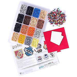 Perler 80-54345 Harry Potter Fuse Bead Kit for Kids and Adults, Comes with 19 Patterns, Multicolor, 4503pcs & Beads Harry Potter Instruction Pad, 53 Patterns, Multicolor