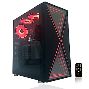 Alarco Gaming PC Desktop Computer Intel i7 3.40GHz,16GB Ram,1TB Hard Drive,Windows 10 pro,WiFi Ready,Video Card Nvidia GTX 750 4GB, 3 RGB Fans with Remote