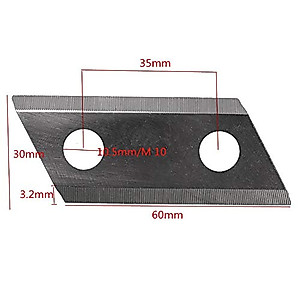 2PCS/Set Metal Garden Shredder Chipper Blades Cutters Set for Eco ES1600 for McCulloch MCS2001