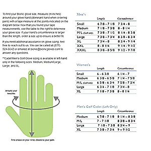 Bionic Men's Right Hand Racquetball Glove, Large