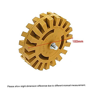 Decal Removal Eraser Decal Removal Wheel Eraser Anti Scratch 4inch Rubber Eraser Scraper Tool for Car Boat