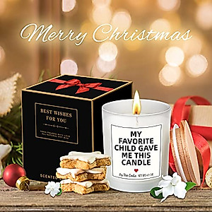 My Favorite Child Gave Me This Candle, Christmas Gifts for Mom from Daughter Son Birthday Gifts for Mom, Christmas Day Gifts for Grandma, Mom, Wife, Women, Pregnant Mom