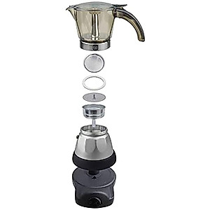 Bene Casa Espresso Coffee Maker, 3 Cup, 12 x 9 x 8"