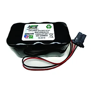 Okuma E5503-377-001,8N-1200SCK; 9.6V, 1200mAh Replacement Battery