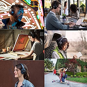 QC35 Replacement Pads Parts QC35 ii Earpads Ear Cushion Accessories Compatible with QuietComfort 35 II QuietComfort 35 (Series I) Wireless Gaming Headset.(Black)