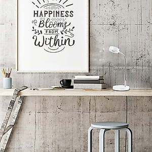 Globe Electric Energy Star Integrated LED Desk Lamp, Matte White, Chrome Gooseneck, 5 Watts, 250 Lumens 12646