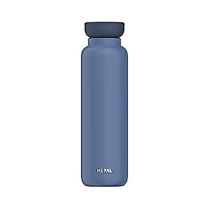 MEPAL, Large Insulated Water Bottle with Lid, BPA Free, Nordic Denim, Holds 30 oz, 1 Count