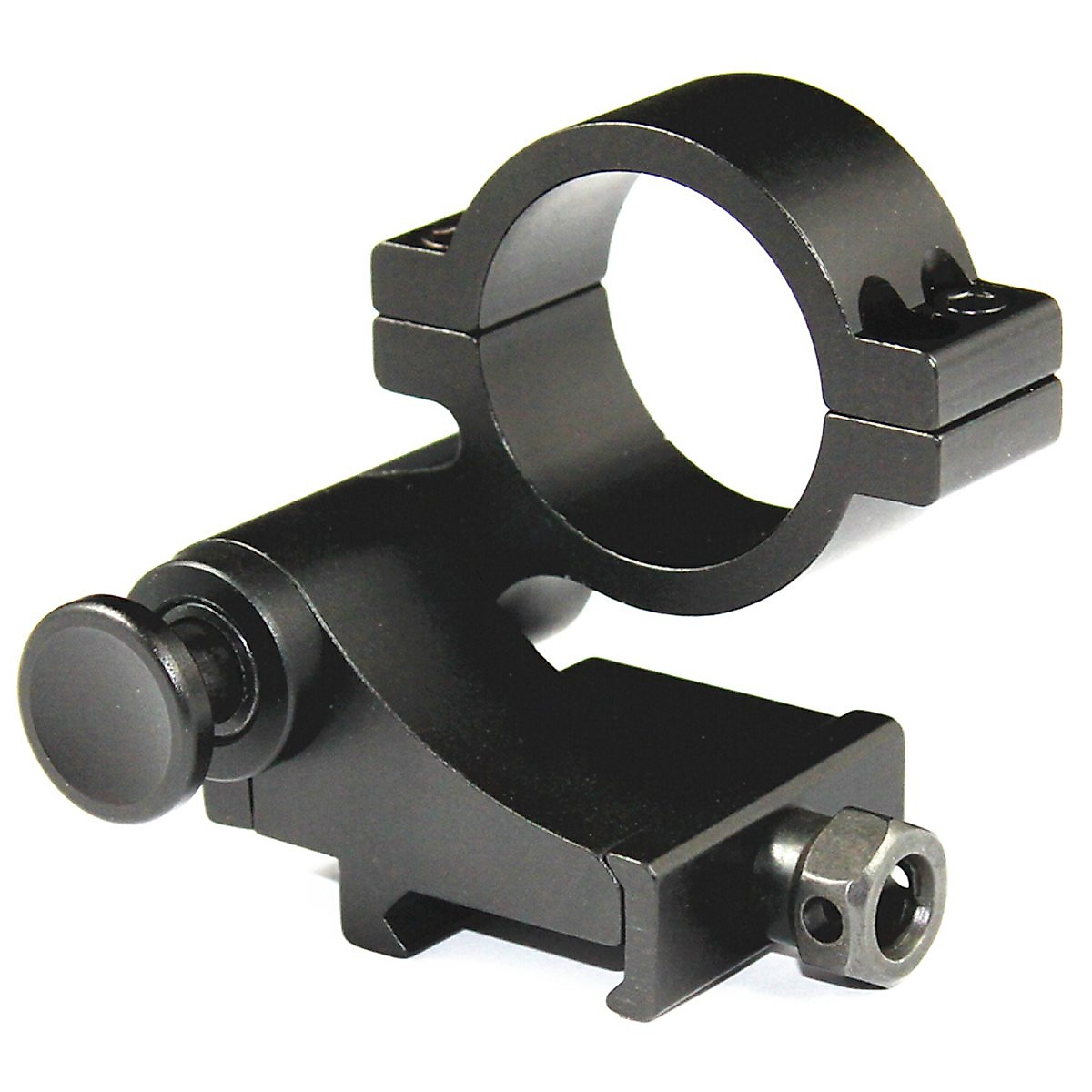 Vector Optics 5X Tactical Maginifier with Flip-to-Side Detach Quick Release QD Picatinny Mount and Flip-up Scope Lens Cover for Red Dot Reflex Sight (Matte Black)