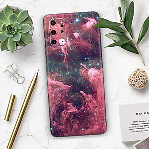 DesignSkinz Crimson Nebula Protective Vinyl Decal Wrap Skin Cover Compatible with The Samsung Galaxy S20 (Screen Trim & Back Glass Skin)