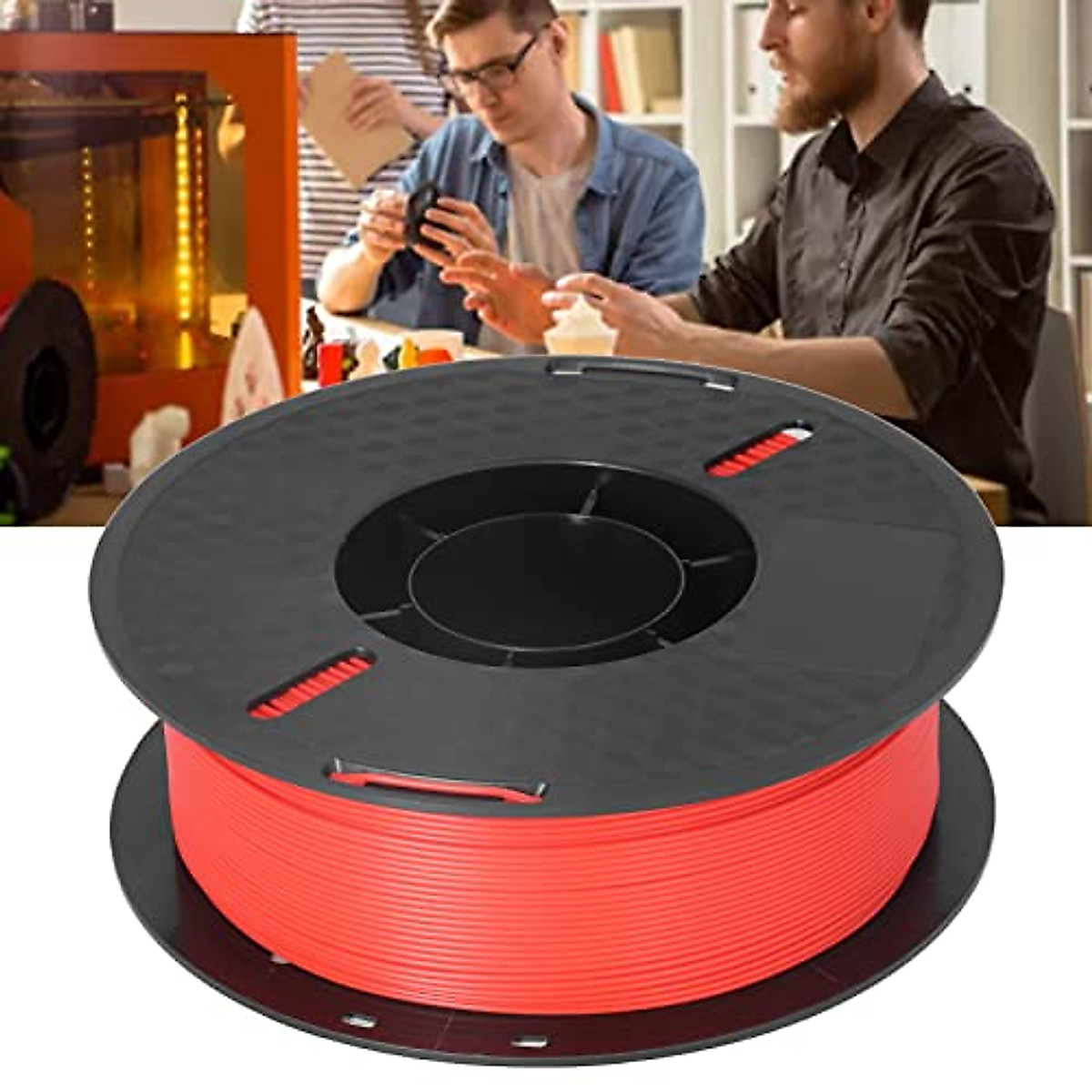 3D Printer Consumable, 1kg PLA Filament Smokeless Anti Clogging for Printing(Red)