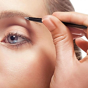 Facial Hair Small Grooming Scissors for Men Women-Curved and Rounded Nose Hair, Eyebrow, Mustache, Eyelashes, Beard Trimming Scissors Kit-Safety Blunt Tip Baby Nail Scissors with Eyebrow Tweezers Set