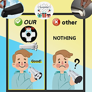 Slip Fit Tub Spout with Pull-Up Diverter for 1/2 inch Copper Tube,5.4 INCHES in Length,Easy to Install,Chrome (Not Applicable to Threaded Pipes) Thickened and Elongated Design 300 Grams