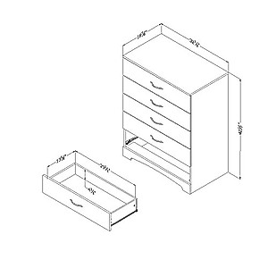 South Shore 5 Drawer Chest
