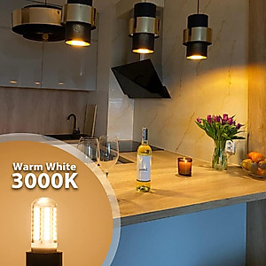 RuLEDne E17 LED Bulb Dimmable,4W Microwave Oven Bulb,Warm White 3000K,40W Incandescent Equivalent,Fit for Over Stove Appliance,4 Pack