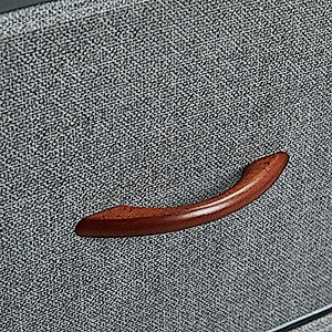 Yaheetech 5 Drawers Fabric Organizer Fabric Storage Organizer Unit Tower for Hallway, Entryway, Steel Frame, Easy Pull Handle Dark Gray