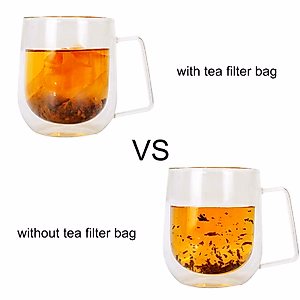 Numola Unbleached Tea Filter Bags for Loose Leaf Tea, Biodegradable and Compostable Tea Bags Empty, Wood Pulp Filter Paper Organic Tea Infuser Bag Disposable Drawstring 100 Pcs (3.2'' x 4.2'')