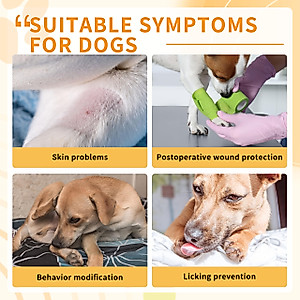 Dog Surgery Recovery Suit, Cone Collar Alternative, Provides Elbow and Knee Protection for Four Legs, Soft and Breathable, Prevents Pet Wounds from Licking and Biting, Helps Wound Healing, L