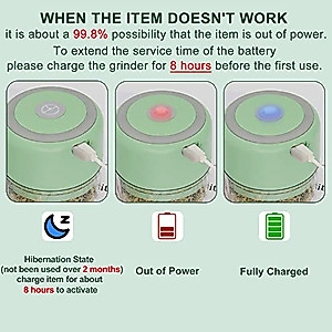 Electric-Herb-Grinder-3.5 Inch-2023-Upgraded, 3.4oz Large Grinder for Grinding Dry Fresh Herbs and Spices, USB Rechargeable, Portable, Waterproof, High-efficiency, Nice Choice for Gift