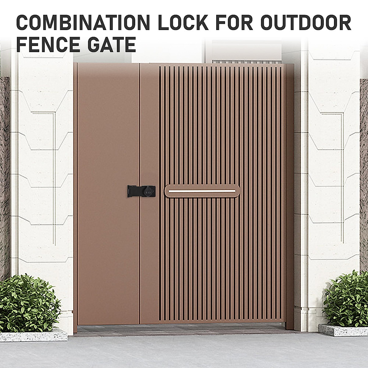 Cabinet Password Hasp Locks, Cabinet Password Hasp Locks for Wooden Cabinet 3-Digit Password Code, Anti-Theft Household Security Combination Hasp Latch Lock Twist Knob Drawer Cupboard Locker