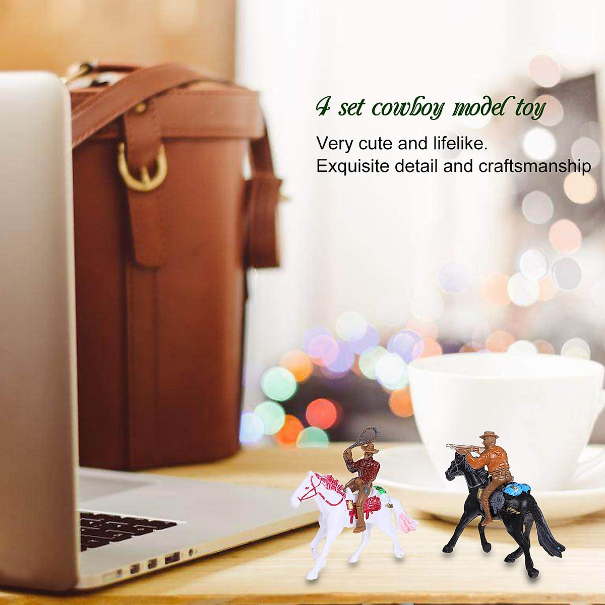 NUOBESTY Farm World Horse Toys Kids House Games for Kids Ages 3-8, 4pcs (Random Color)