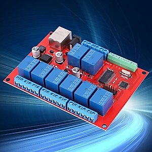 Kadimendium Ethernet Relay Board 8-Channel Network Switch TCP UDP Module Controller Circuit Board LAN Ethernet Electronic kit