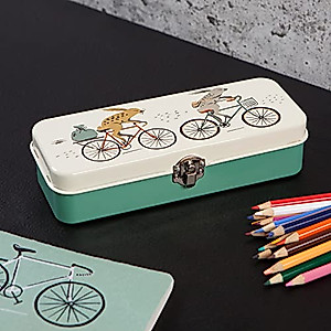 Danica Studio Wild Riders Metal Pencil Box, 8 x 3 x 2 inches